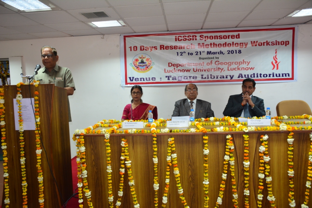 University of Lucknow / ICSSR Sponsored Research Methodology Workshop ...