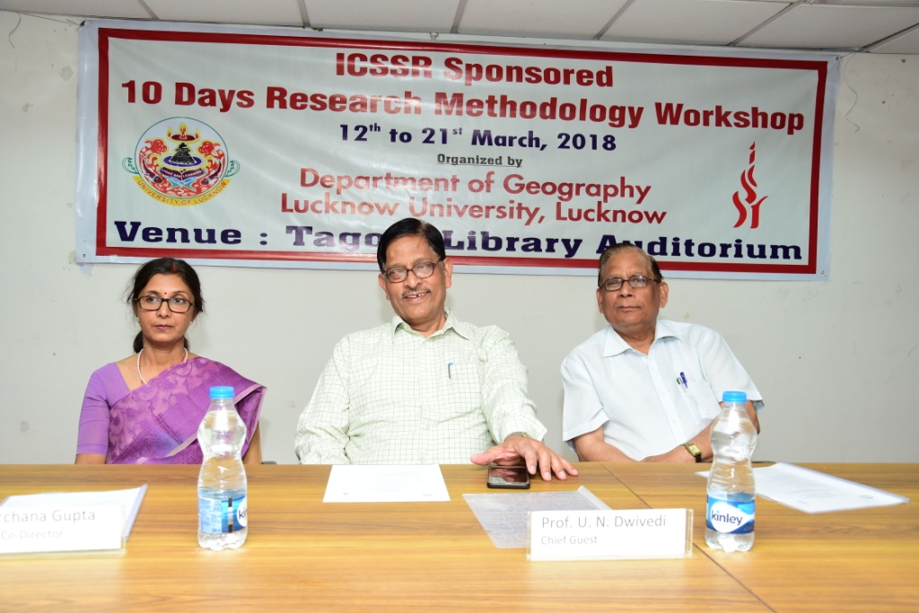 University of Lucknow / ICSSR Sponsored Research Methodology Workshop ...